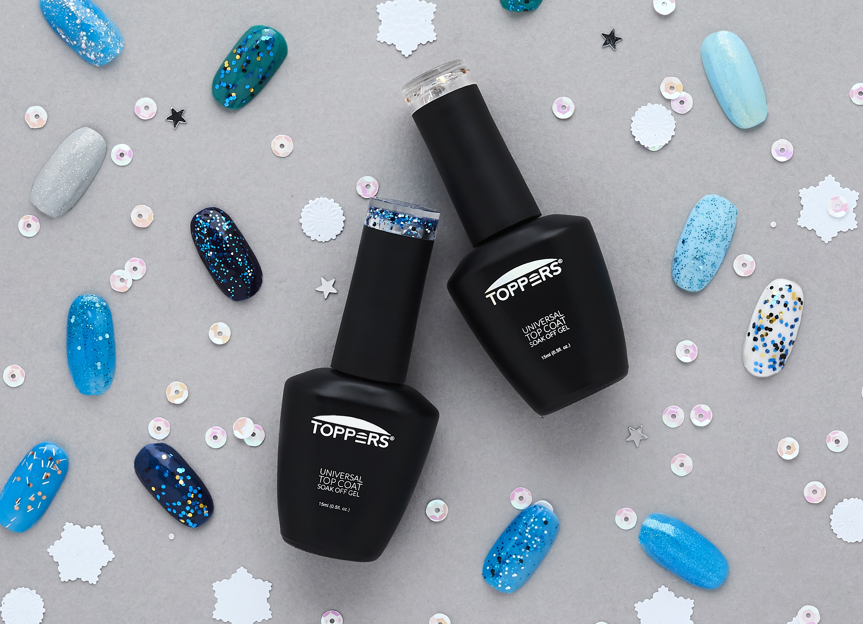 Transform nail finishes with new glitter topcoats